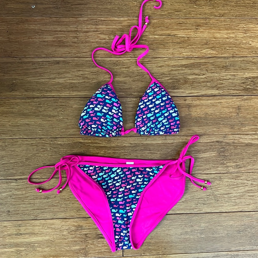 Vineyard Vines 2pc String Bikini Swimsuit Sz Xs - Gem